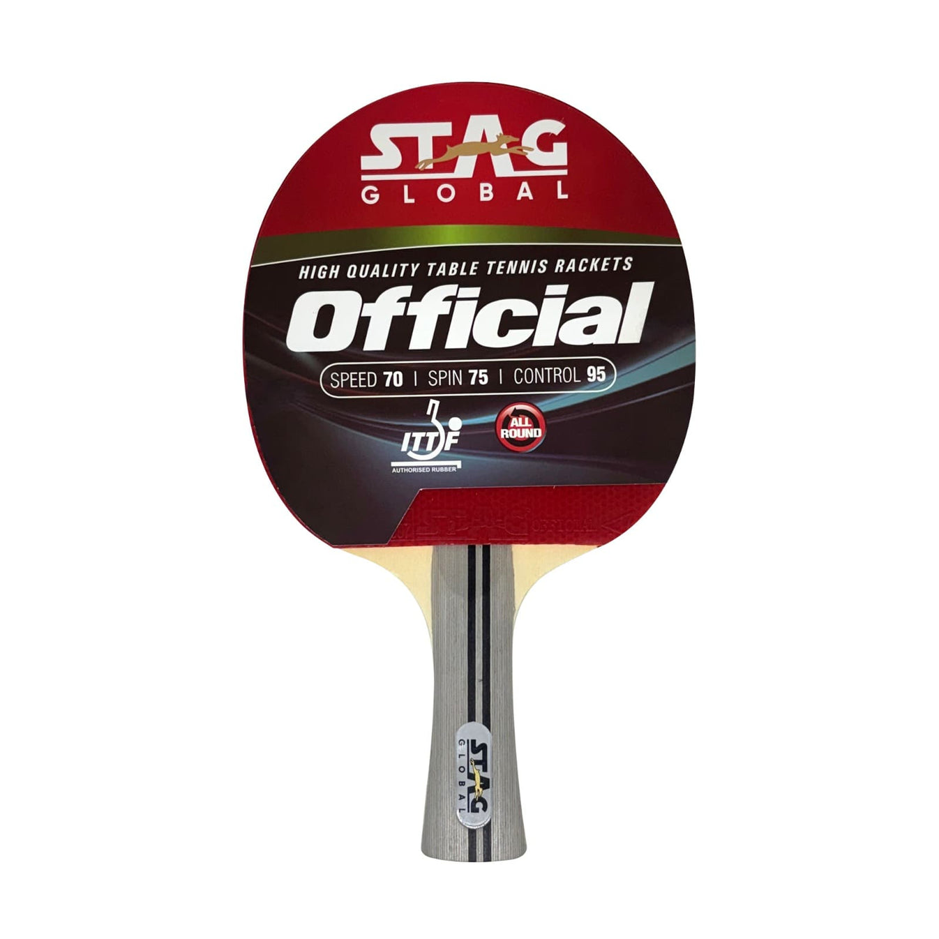 STAG GLOBAL Official Table Tennis Racket | ITTF Approved Rubber | Prof ...